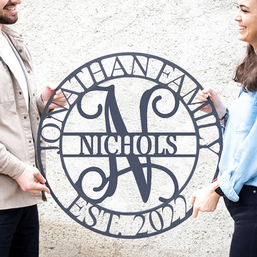 Personalized metal sign and garden art. – wroughtsiron