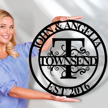 Personalized metal sign and garden art. – wroughtsiron